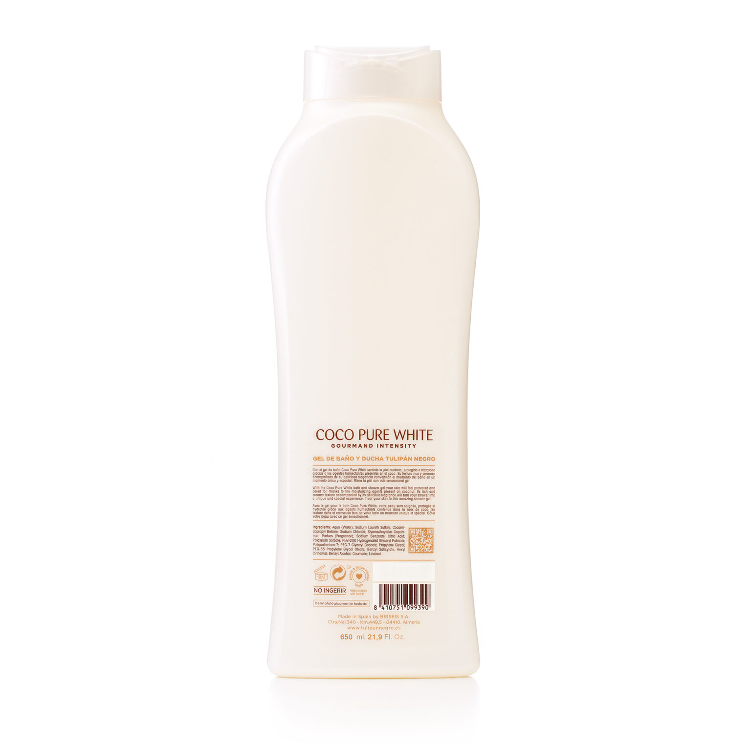Gel de baño Coco Pure White 650 ml - Tulipán Negro