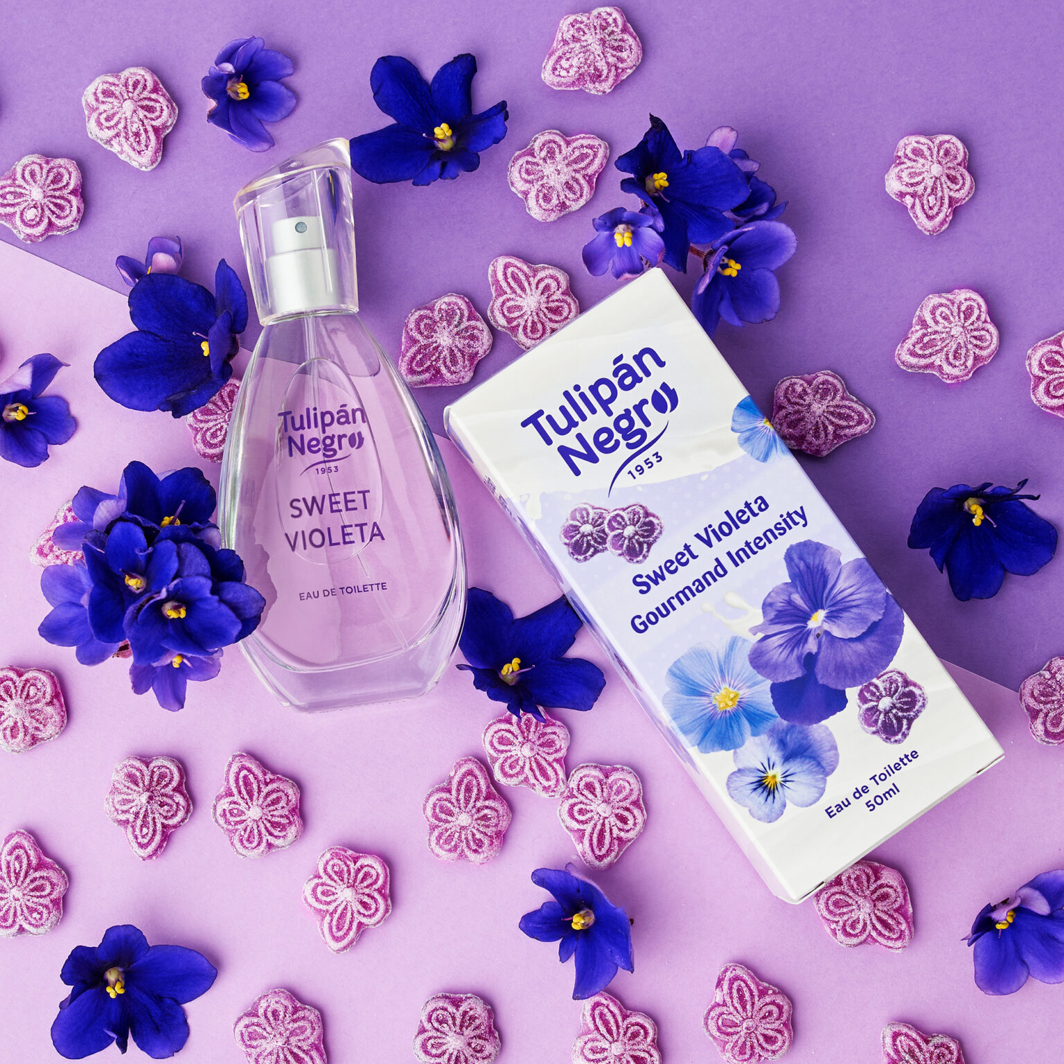 Agua de colonia Sweet Violeta 50 ml – Tulipán Negro