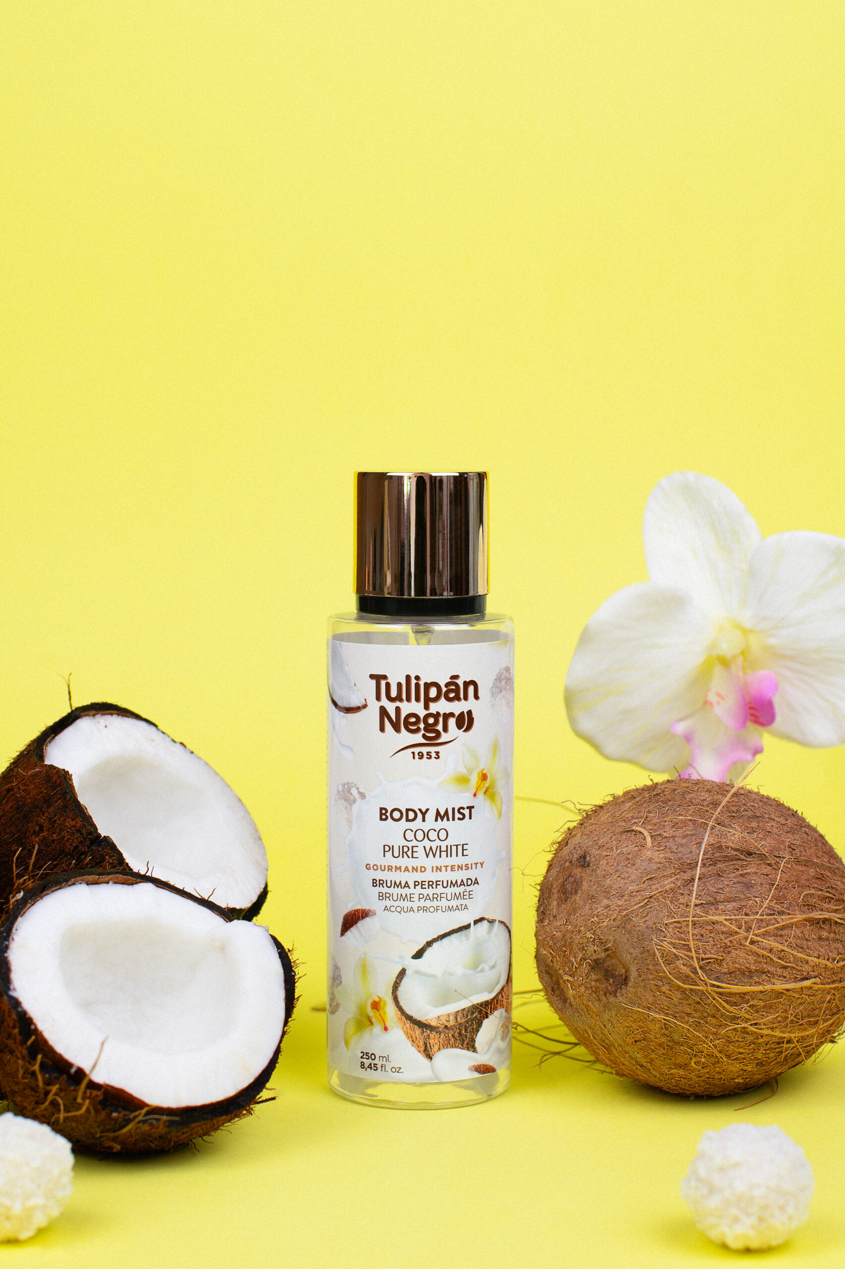 Body Mist Coco Pure White 250 ml - Tulipán Negro